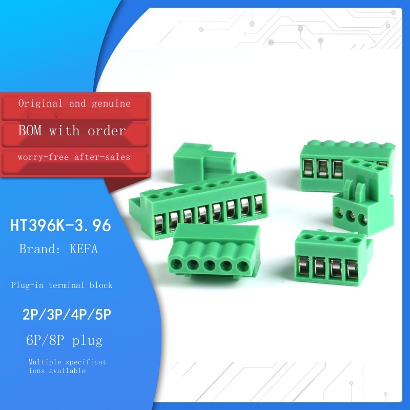 10pcs Plug only HT396K 2P 3P 4P 5P 6P 8P plug-in terminal block spacing 3.96MM | Shopee Malaysia