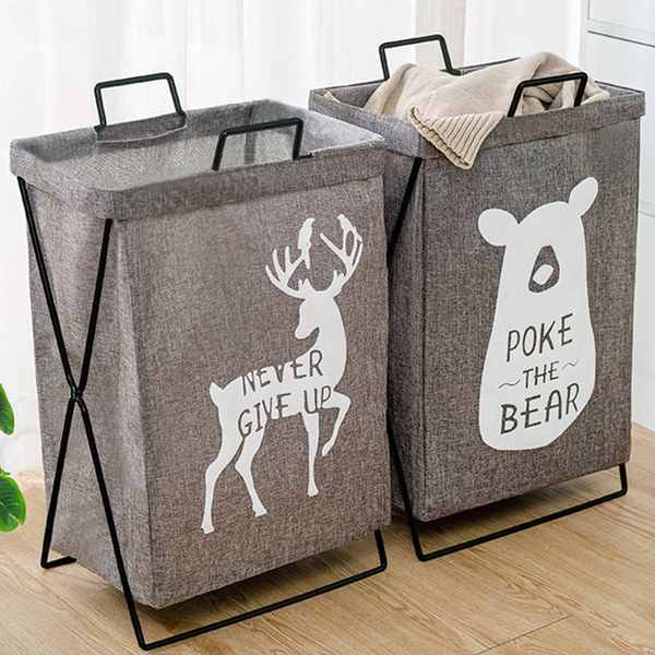 laundry basket with wheels laundry basket Rangka pakaian kotor kain ...