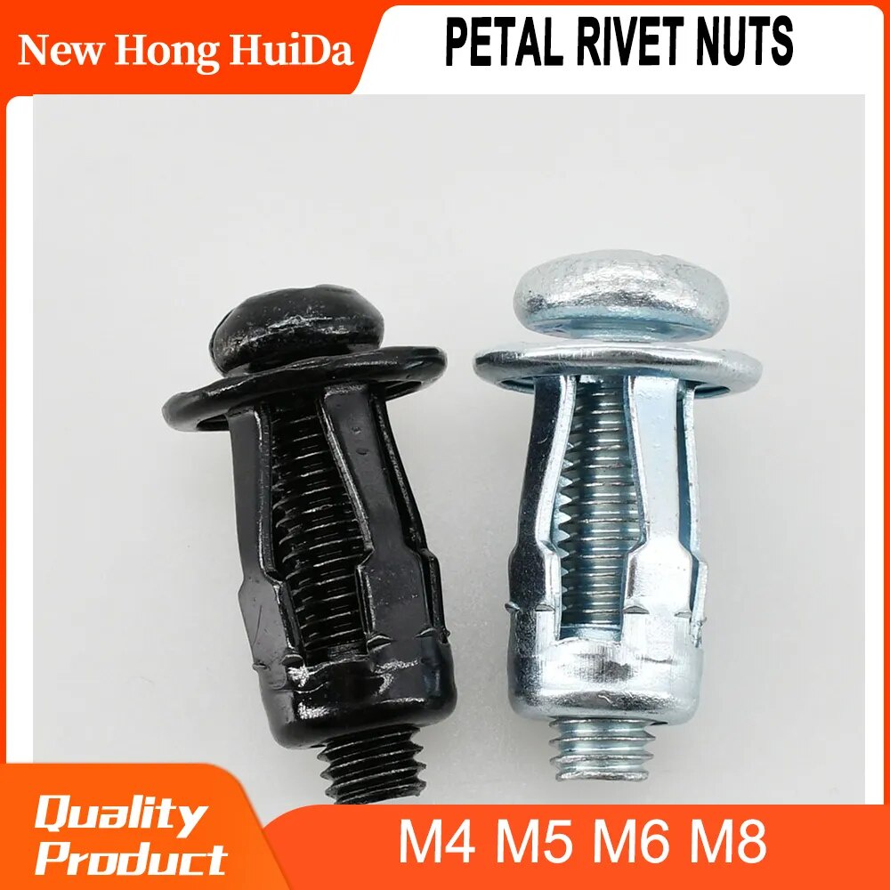 Petal Rivets Nuts Jack Nut Bolts Fixed License Plate Fasten Kit Lantern ...