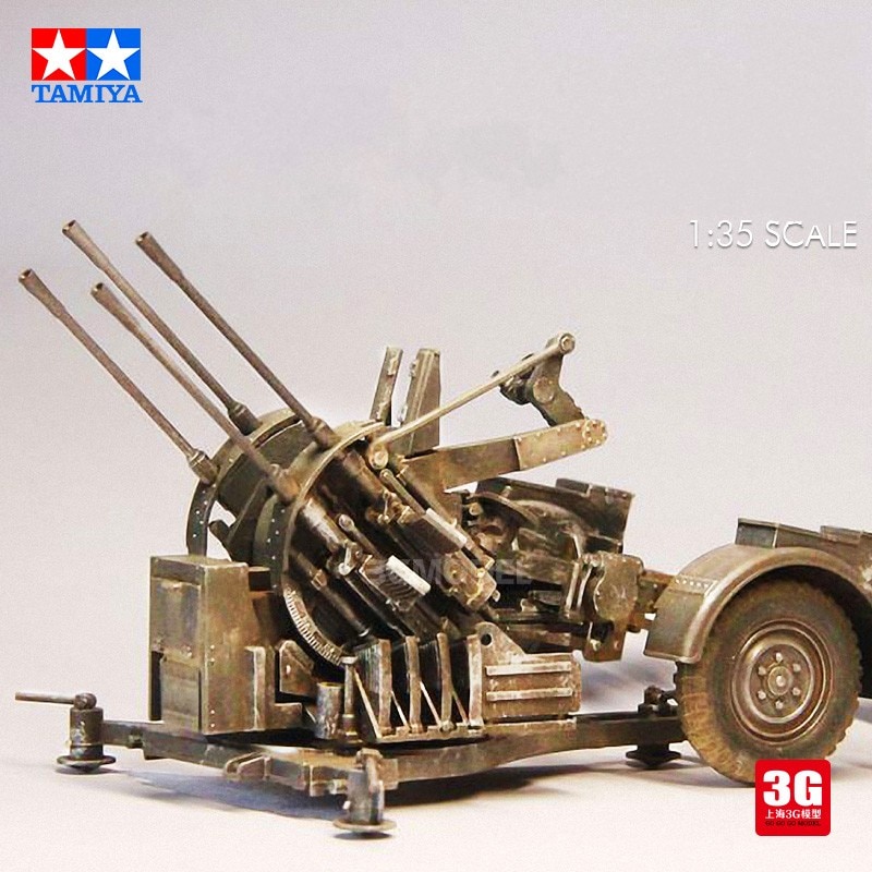 Military Assembly Model Kits 1/35 Scale German 20mm Flakvierling 38 ...