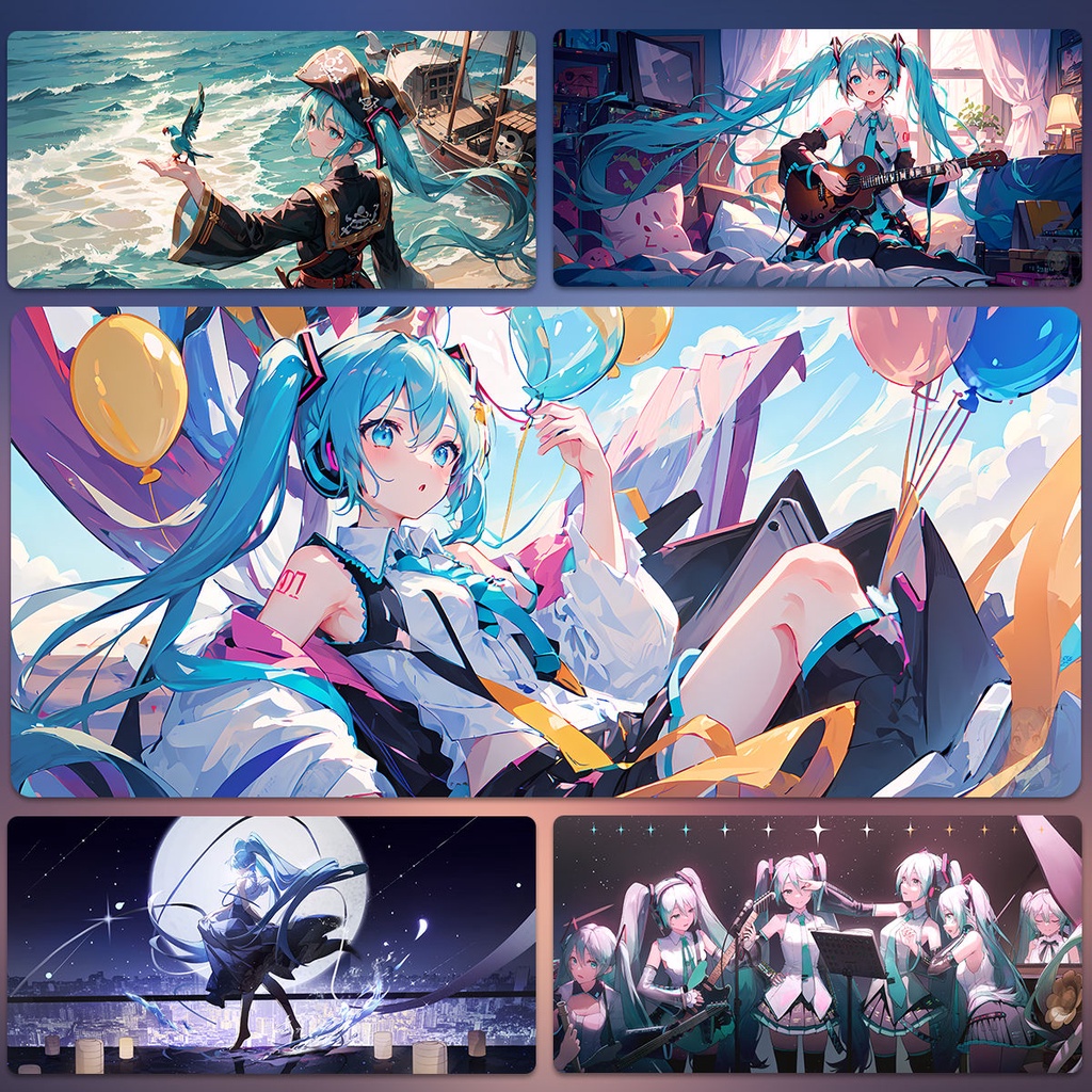 [700 * 300] miku Hatsune miku Mouse Pad Oversized Computer Desk Pad ...