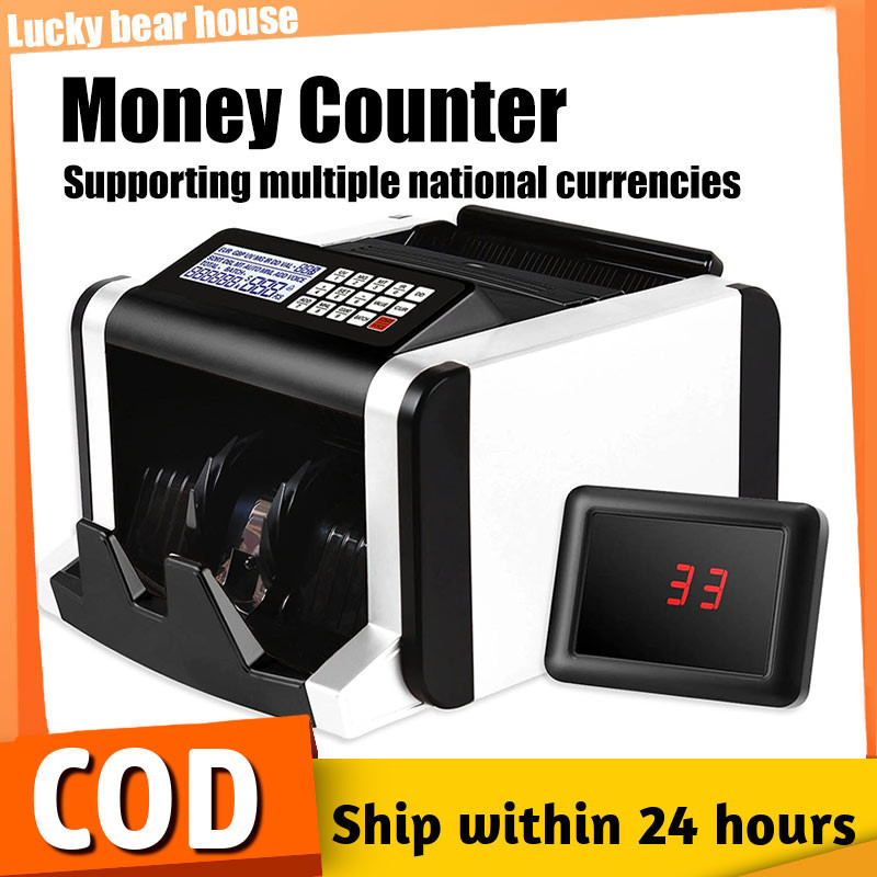 Money Counter World Bill Counter Machine Cash Detector with UV MG IR ...
