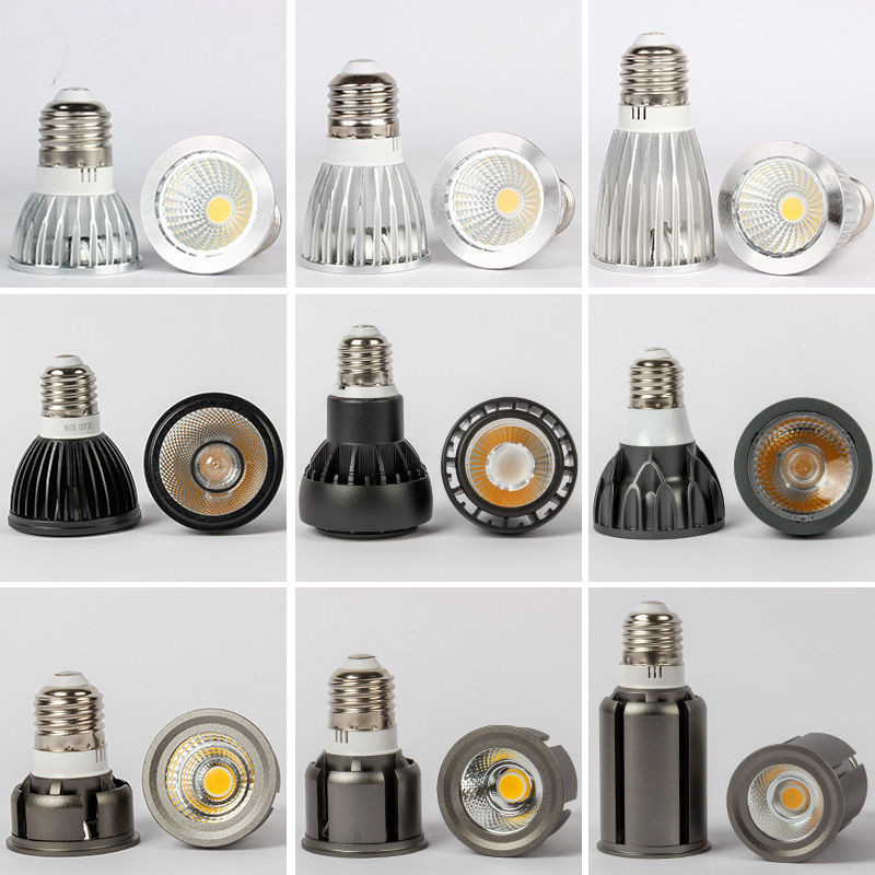 Led Spotlight Cup cob Spotlight Bulb e27 Screw 3w5w Downlight Super ...