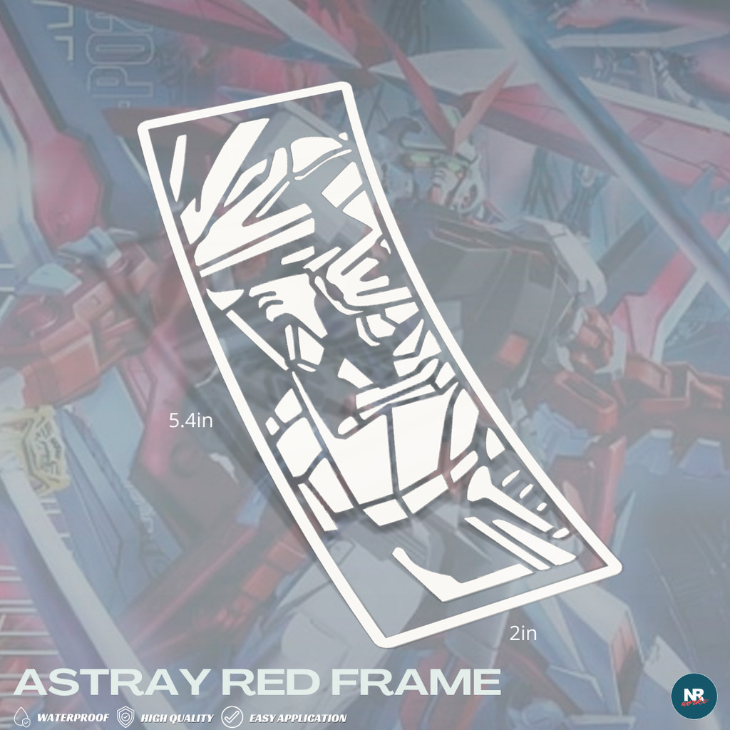 Astray Red Frame Vinyl Decal Mobile Suit Gundam Gunpla Anime Sticker ...