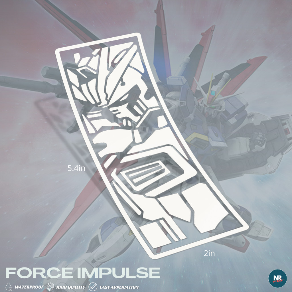 Force Impulse Vinyl Decal Mobile Suit Gundam Gunpla Anime Sticker ...