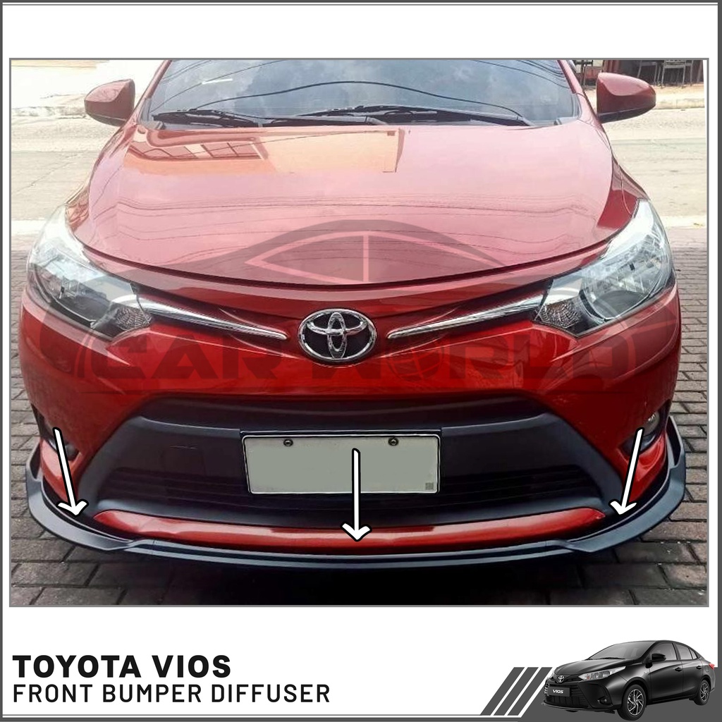 TOYOTA VIOS 2014 - 2025 OEM FRONT BUMPER CHIN DIFFUSER BLACK (2015 2016 ...