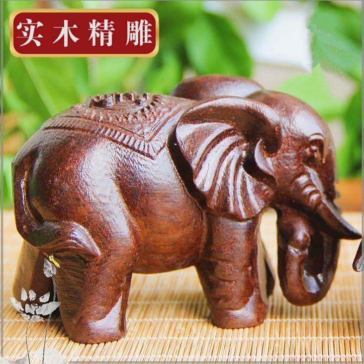 沉香木雕摆件手把件核桃大象实小木象摆件知足常乐文玩工艺品Vietnam Agarwood Wood Carving Ornaments ...