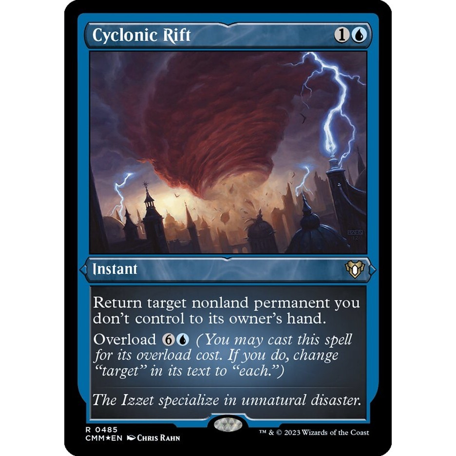 MTG Proxy Card - Cyclonic Rift (Etched Foil) | Commander Masters (CMM ...