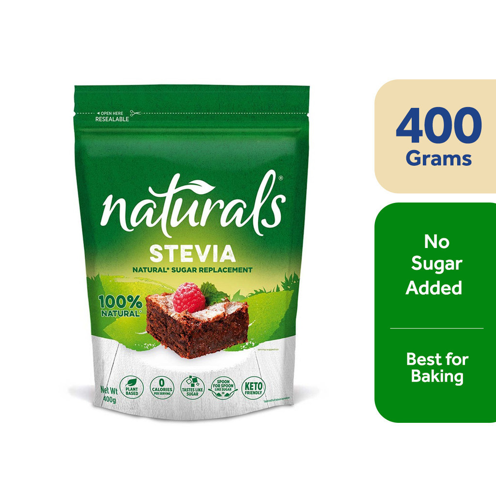 Naturals Stevia Zero Calorie Sweetener 400g - 1 Pack (Natural Stevia ...