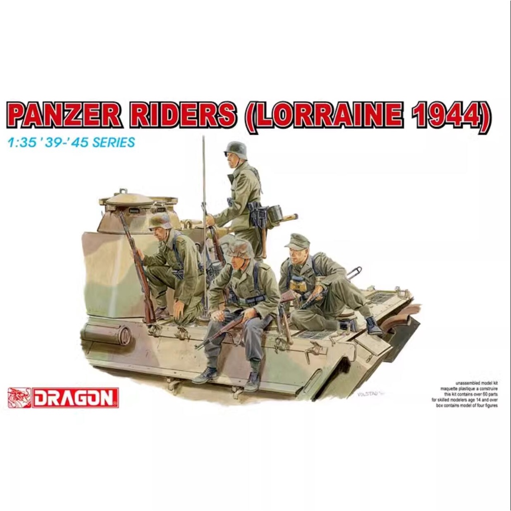 Dragon 6156 1/35 WWII German Panzer Riders (Lorraine 1944) | Shopee ...