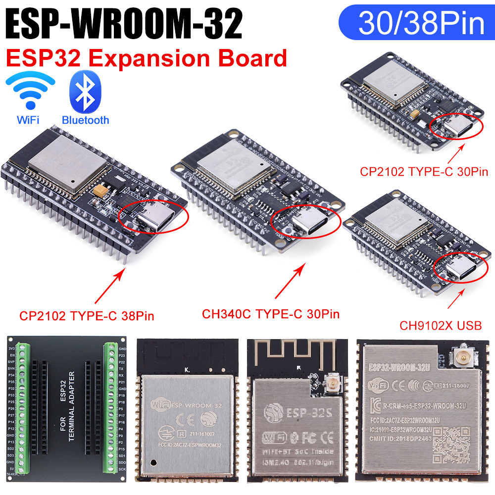 Esp Wroom 32 Nodemcu Esp32 Expansion Board Esp32 S 32mbit Spi Flash Esp32 Bluetooth Wifi Esp 32