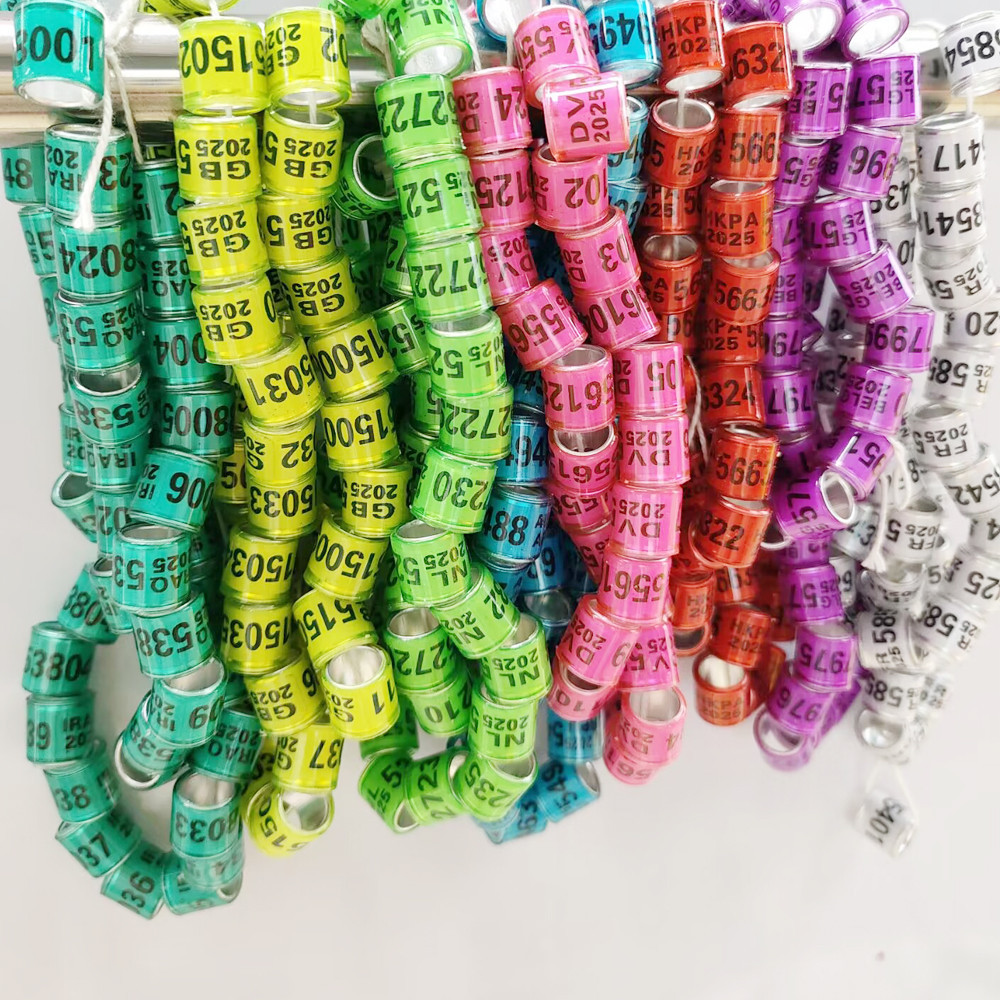50 Pcs/10 PCS 2025 Pigeons Foot Ring 8mm Parrots Leg Rings Birds ...
