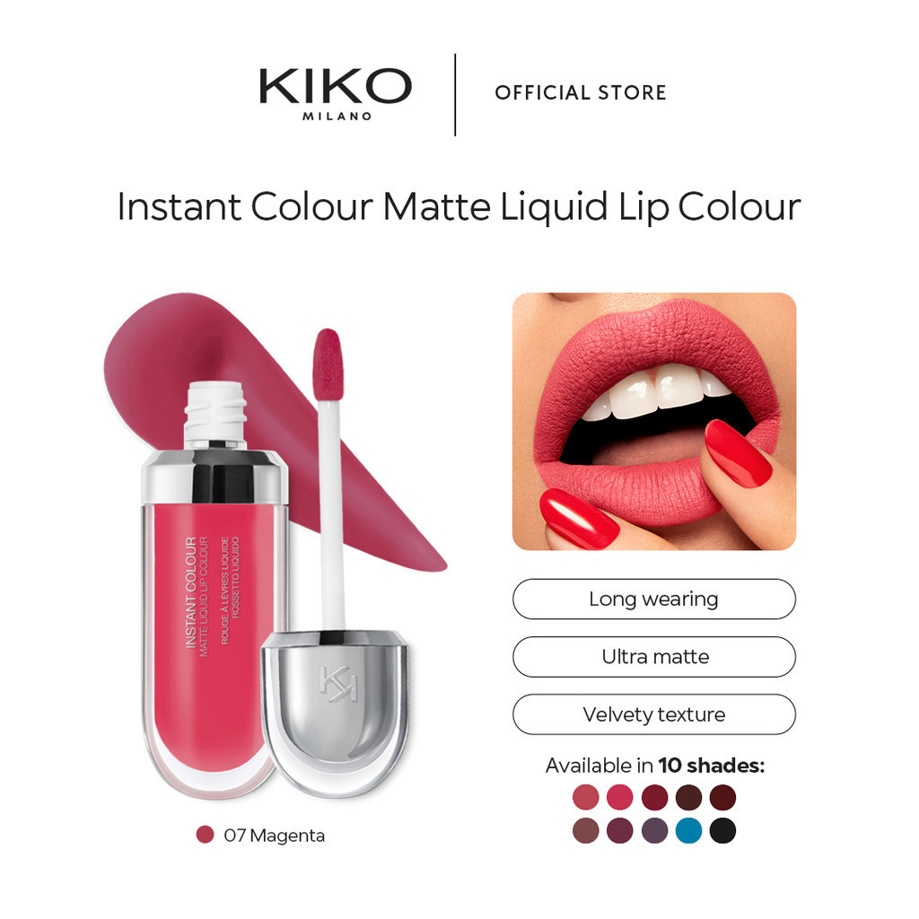 KIKO Milano Instant Colour Matte Liquid Lip Colour | Shopee Malaysia