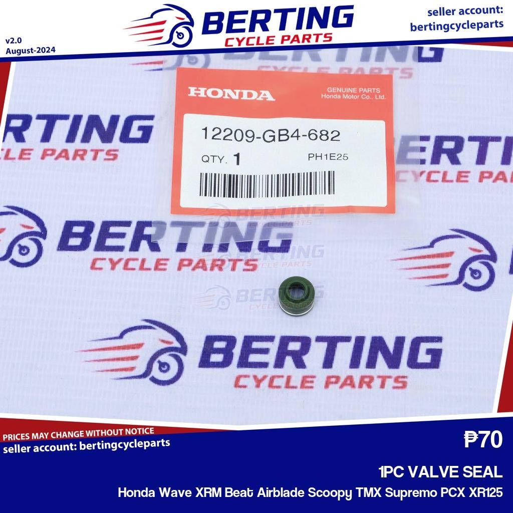 1PC VALVE SEAL Honda Wave XRM Beat Airblade Scoopy TMX Supremo PCX ...