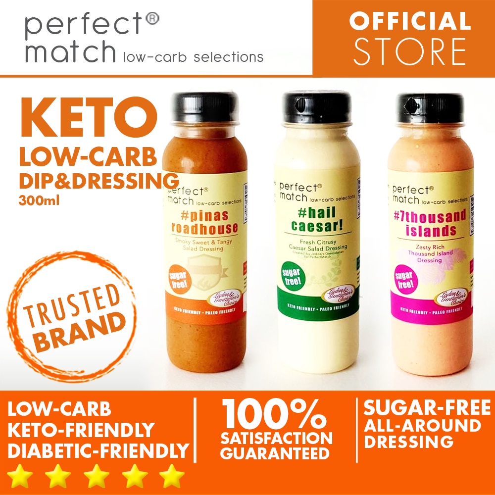 PerfectMatch Low-carb l Keto Sugar-free Dips and Dressings Dressings ...