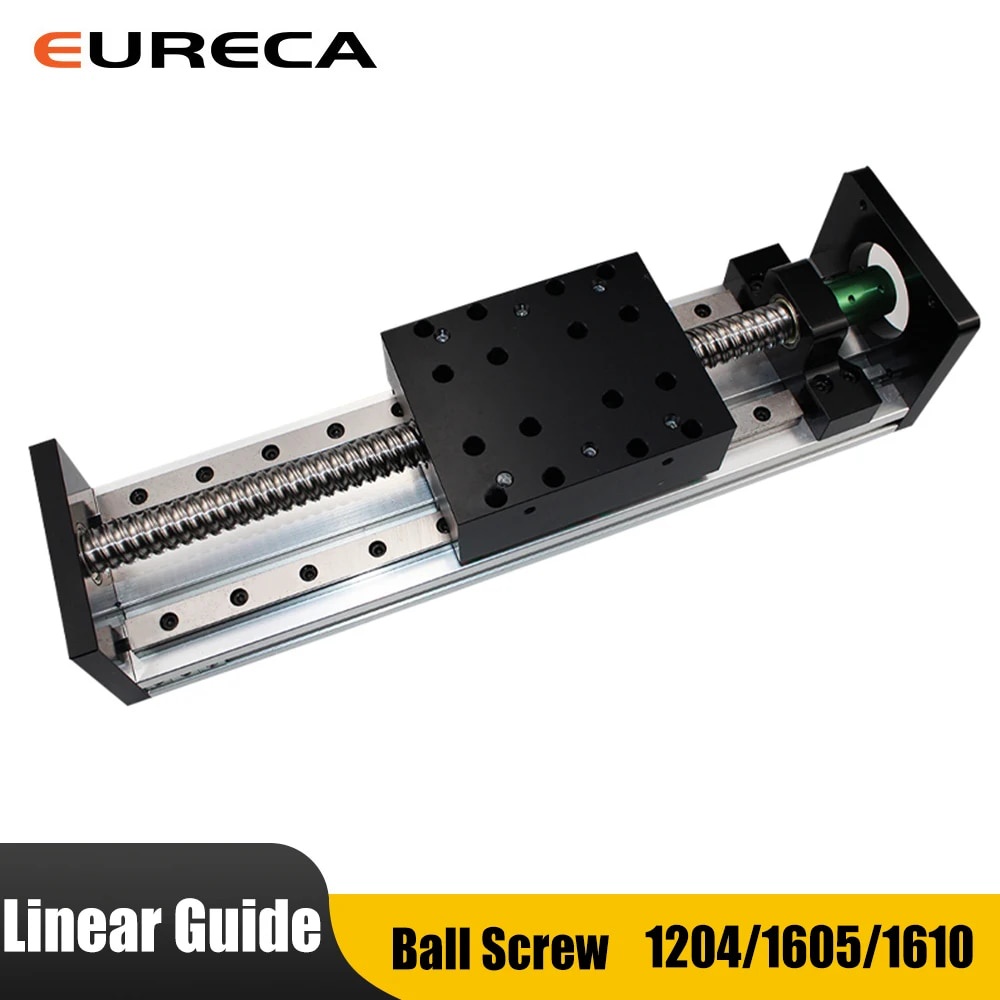 1204 1605 Ball Screw Rail Slide Linear Guide Stage Slide Manual Sliding Table for CNC Z Axis ...