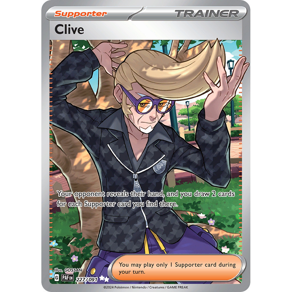 Clive - 227/091 - Illustration - Paldean Fates - Pokémon TCG | Shopee ...
