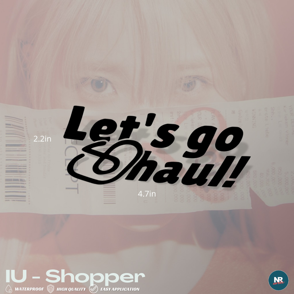 IU Shopper Kpop Lyrical Vinyl Decal Lee Ji Eun Uaena Sticker | Shopee ...