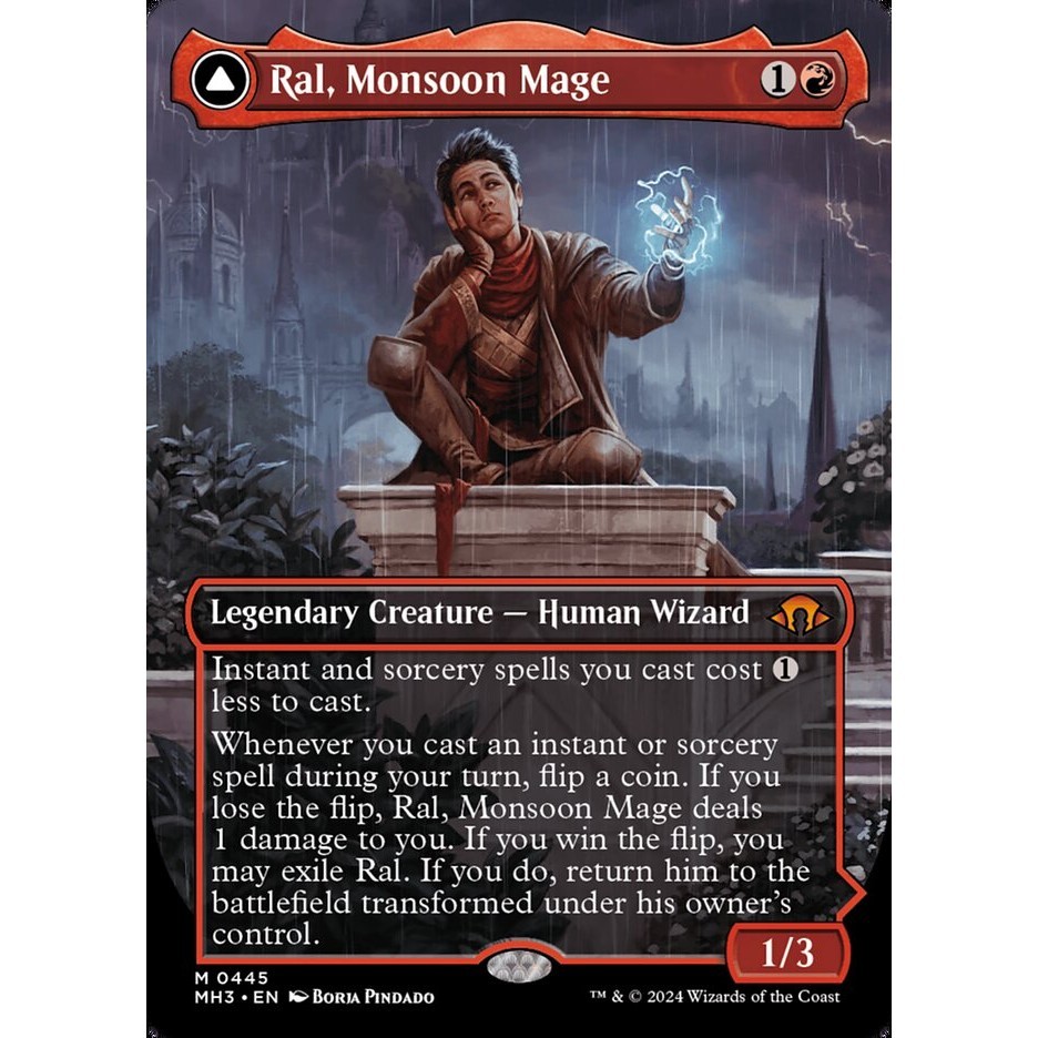MTG Proxy Card - Ral, Monsoon Mage (Borderless) | Modern Horizons 3 ...