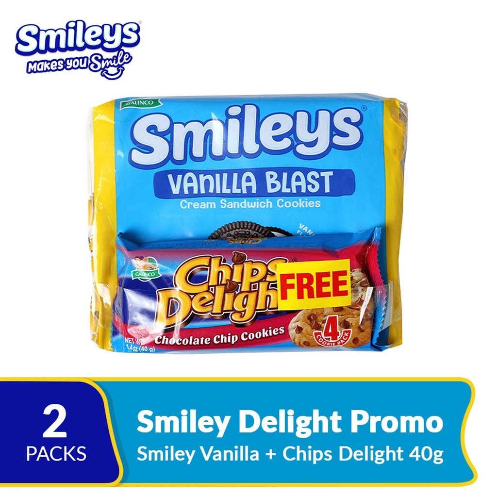 Smileys Delight 2 (Smileys Vanilla + 1 Chips Delight Regular 40g ...