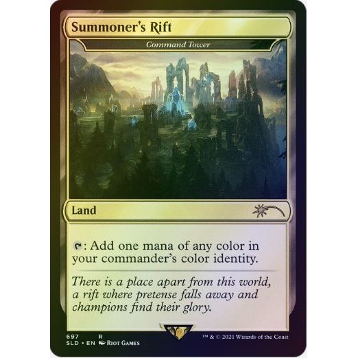 MTG Proxy Card - Command Tower (Summoner's Rift Foil) | Secret Lair ...