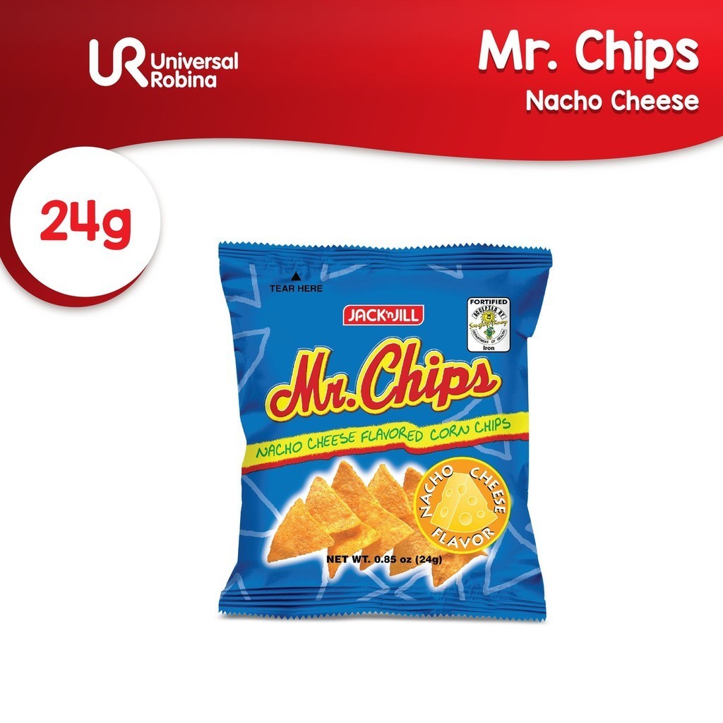 Mr. Chips Nacho Cheese Flavored Corn Chips 24g | Shopee Malaysia