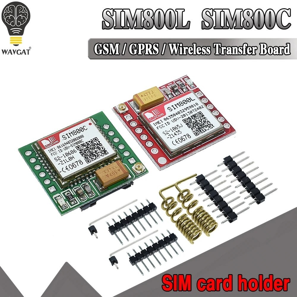 Smallest SIM800L SIM800C GPRS GSM Module MicroSIM Card Core BOard Quad ...