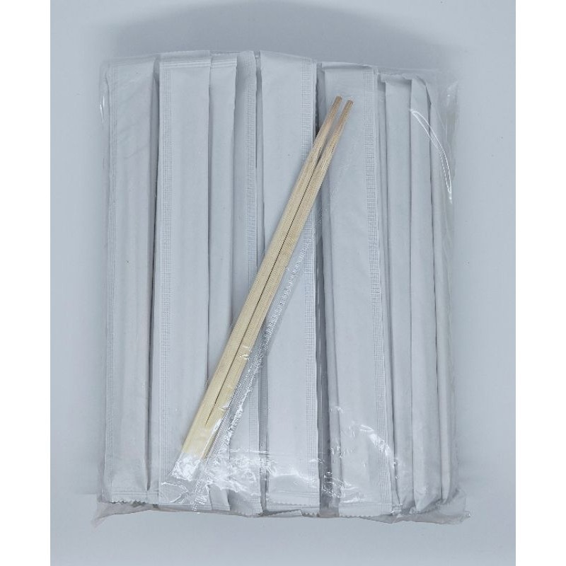 Twin Chopsticks with Paper Cover 100pairs/pack | Shopee Malaysia