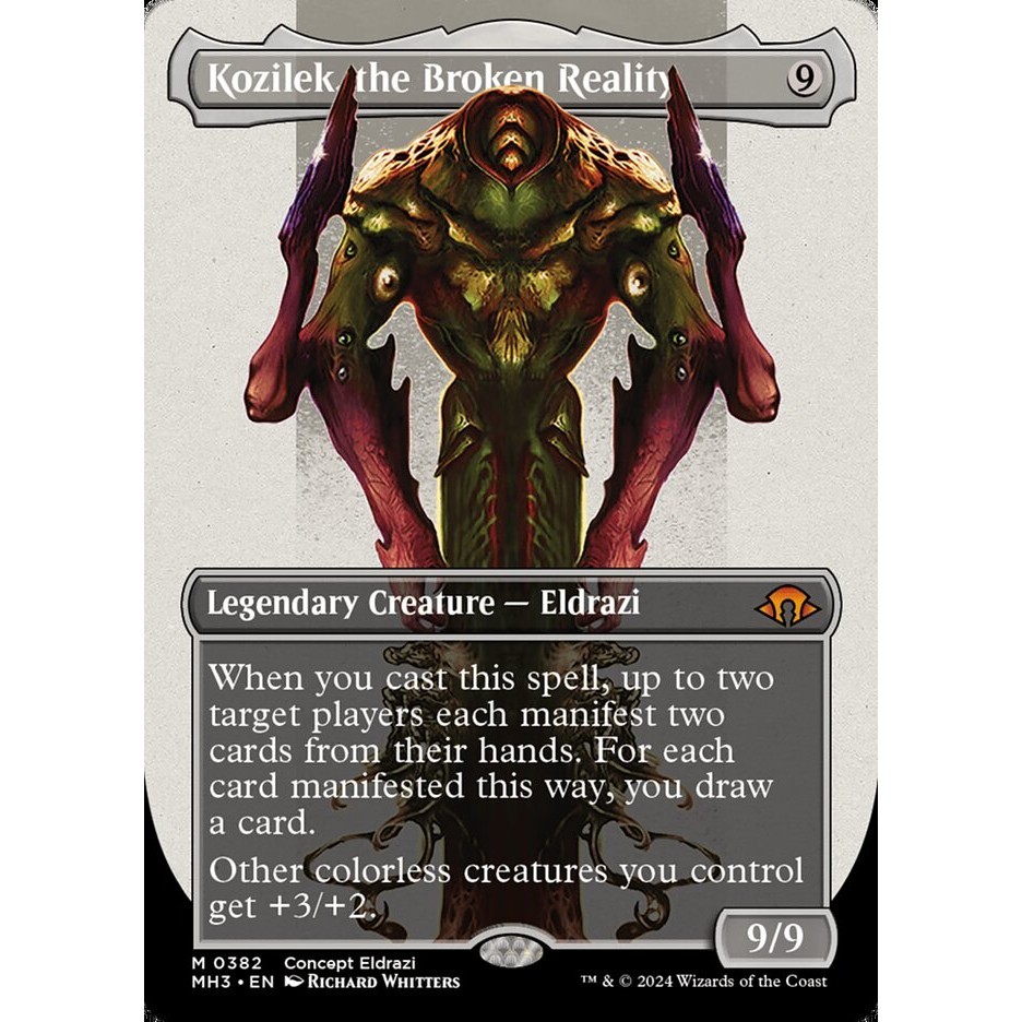 MTG Proxy Card - Kozilek, the Broken Reality (Borderless) | Modern ...