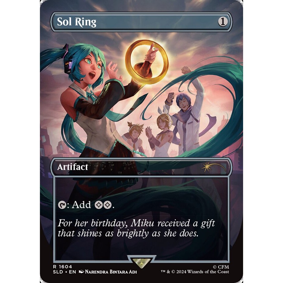 MTG Proxy Card - Sol Ring 1604 (Borderless) | Secret Lair Drop (SLD ...