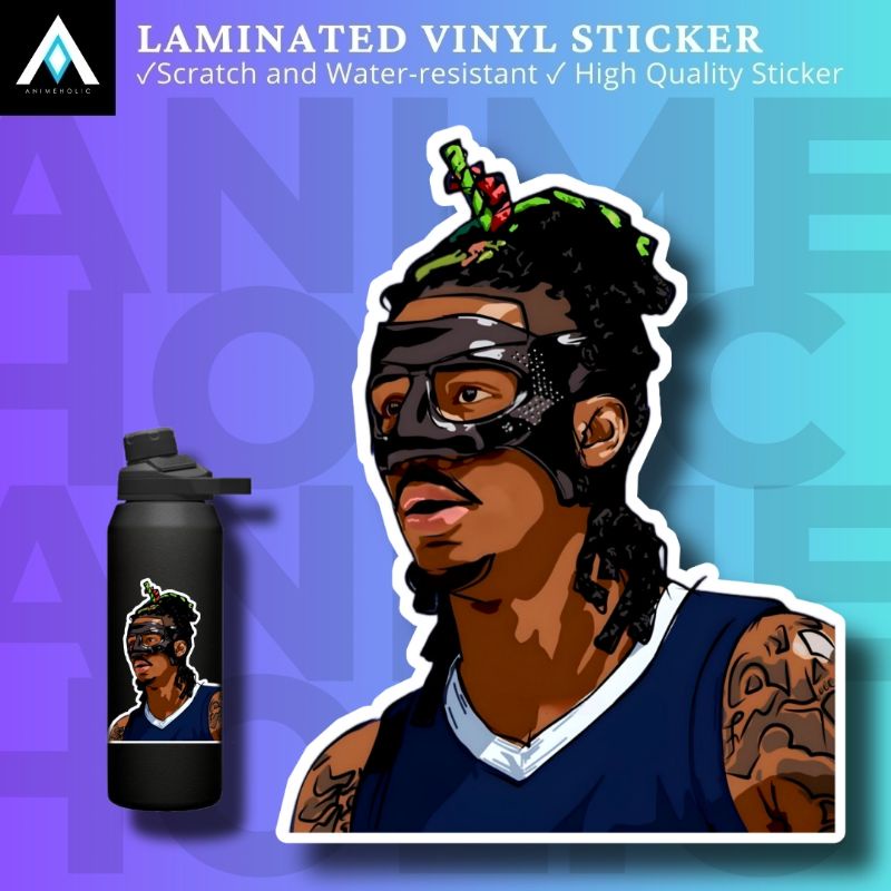 JA MORANT MEMPHIS GRIZZLIES NBA 10 LAMINATED VINYL STICKERS ...