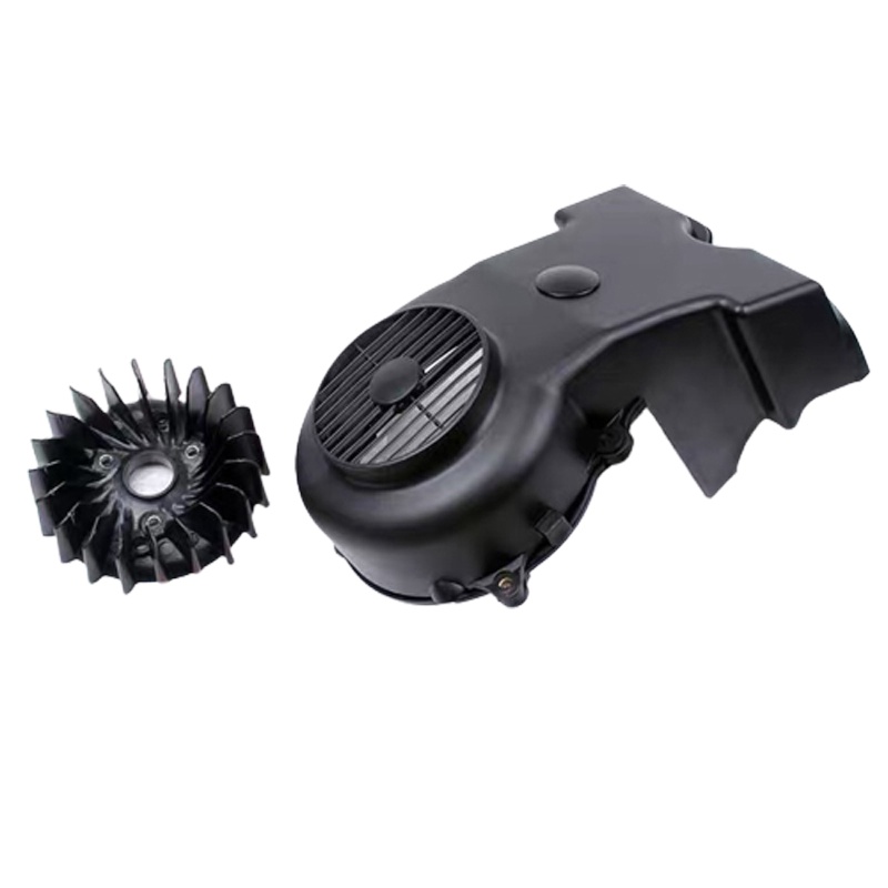 D28 Motorcycle QS150T HS125T Engine Cooling Fan Blade Fan Cover for Suzuki Neptune 125cc AN 125 ...