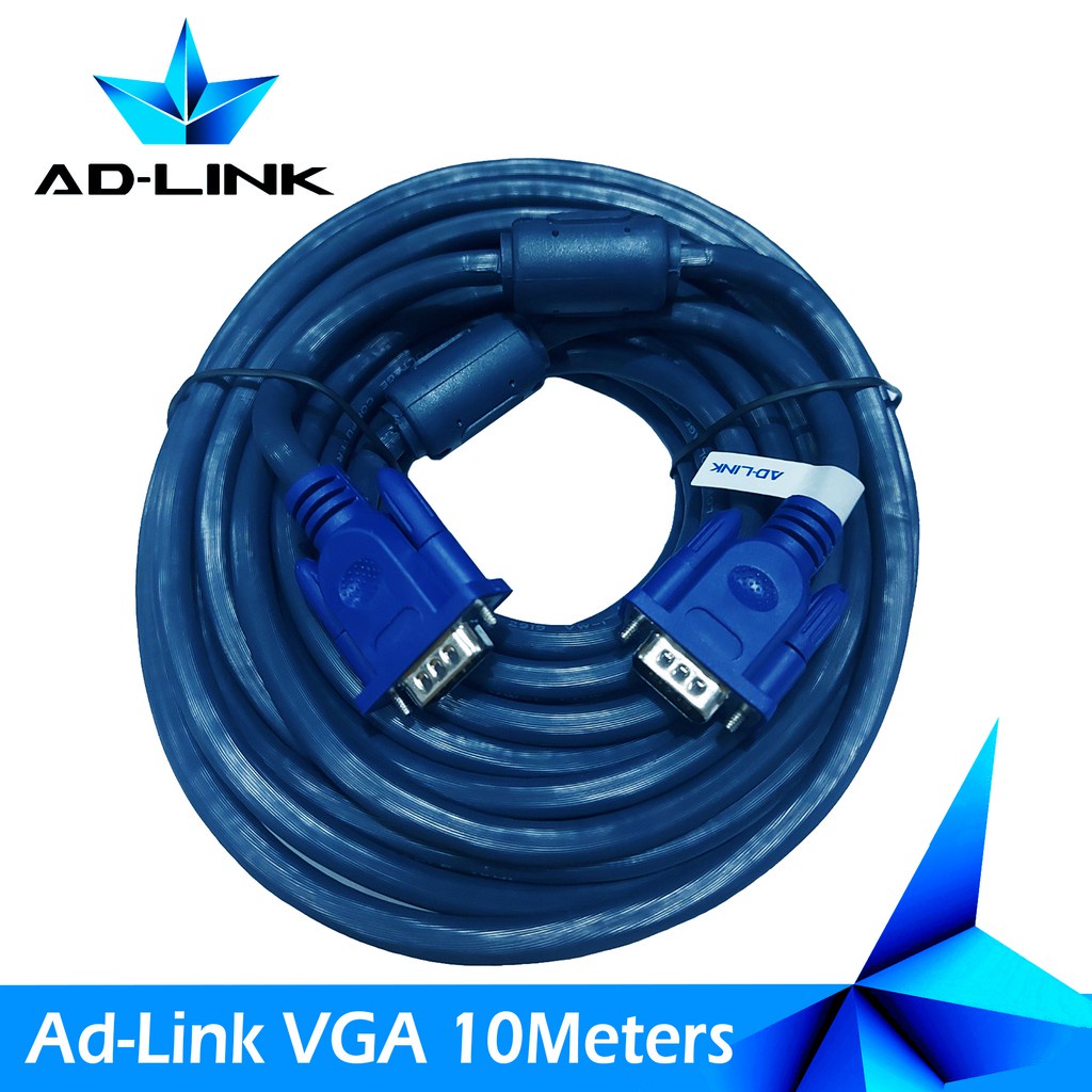AD-LINK 10M VGA Cable Male to Male 10 Meters | Shopee Malaysia