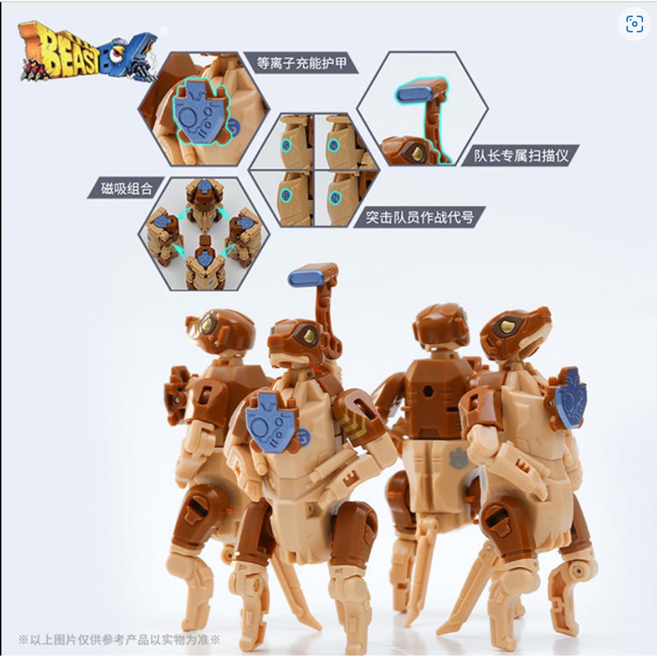 52TOYS BEASTBOX Meerkat Deformation Toy Model Garage Kit Mecha Holiday ...