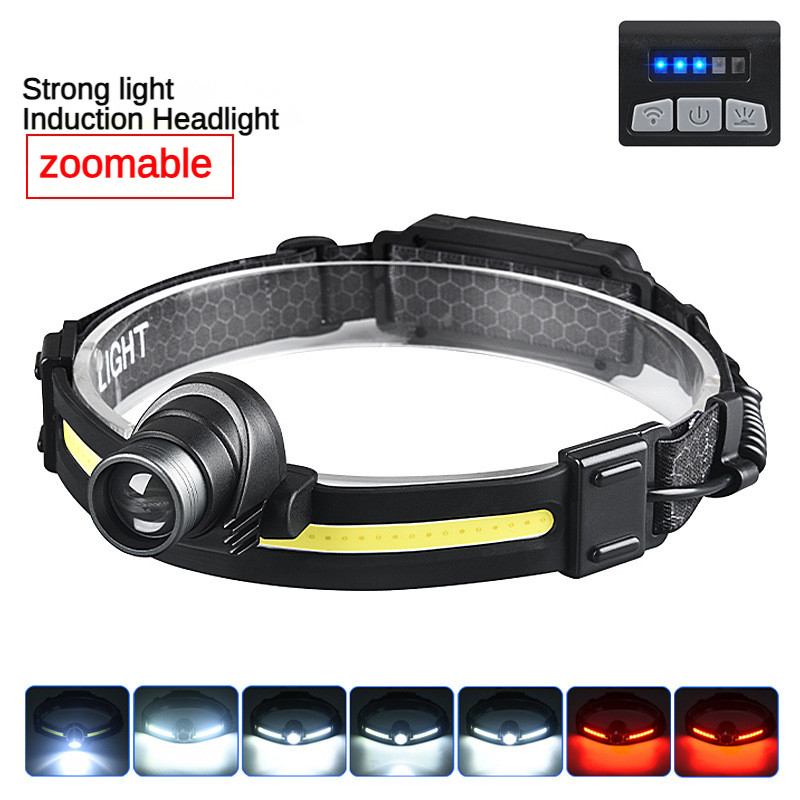 Wurkkos TD169 Sensor Headlight COB Rechargeable LED Zoom Headlight ...