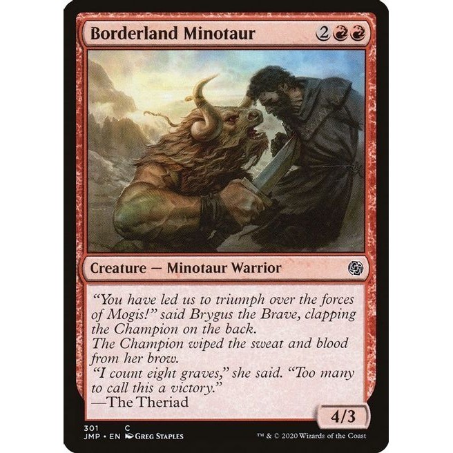 Borderland Minotaur - Magic The Gathering (MTG) | Shopee Malaysia
