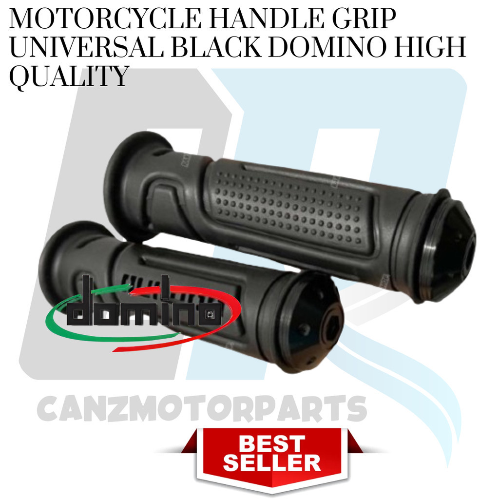 YAMAHA MIO GRAVIS MOTORCYCLE HANDLE GRIP UNIVERSAL BLACK DOMINO HIGH ...