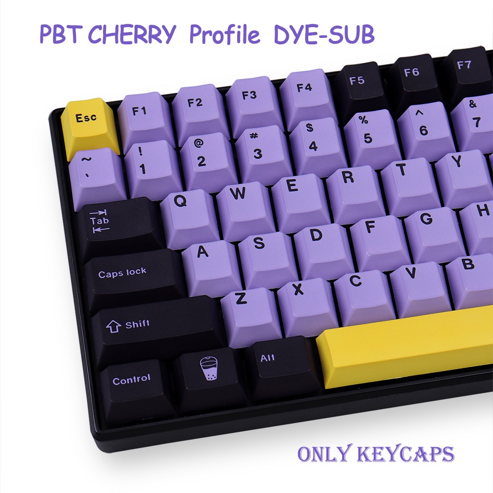 Cherry Profile GMK Taro Mechanical Keyboard Keycap Pbt 130 Keys For ...