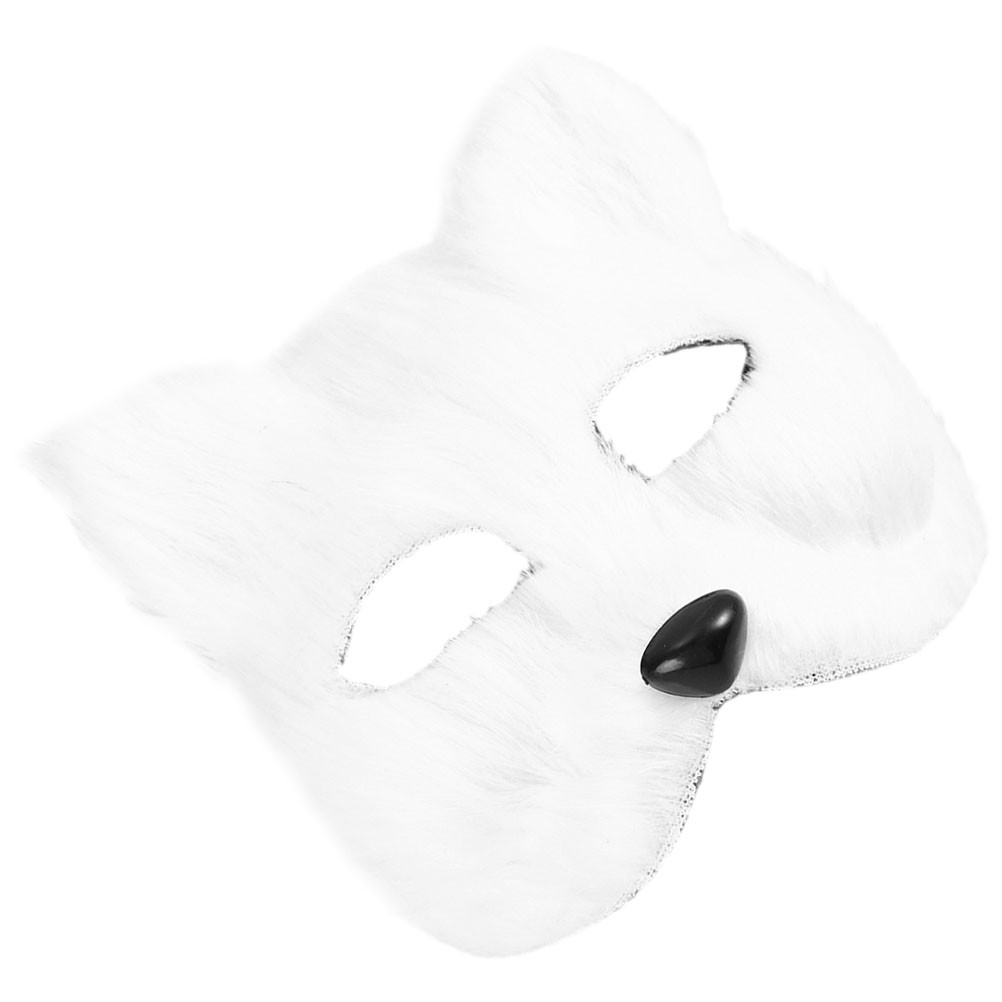 Facial Mask Fox Craft Blanks Artificial Masquerade Masks White DIY ...