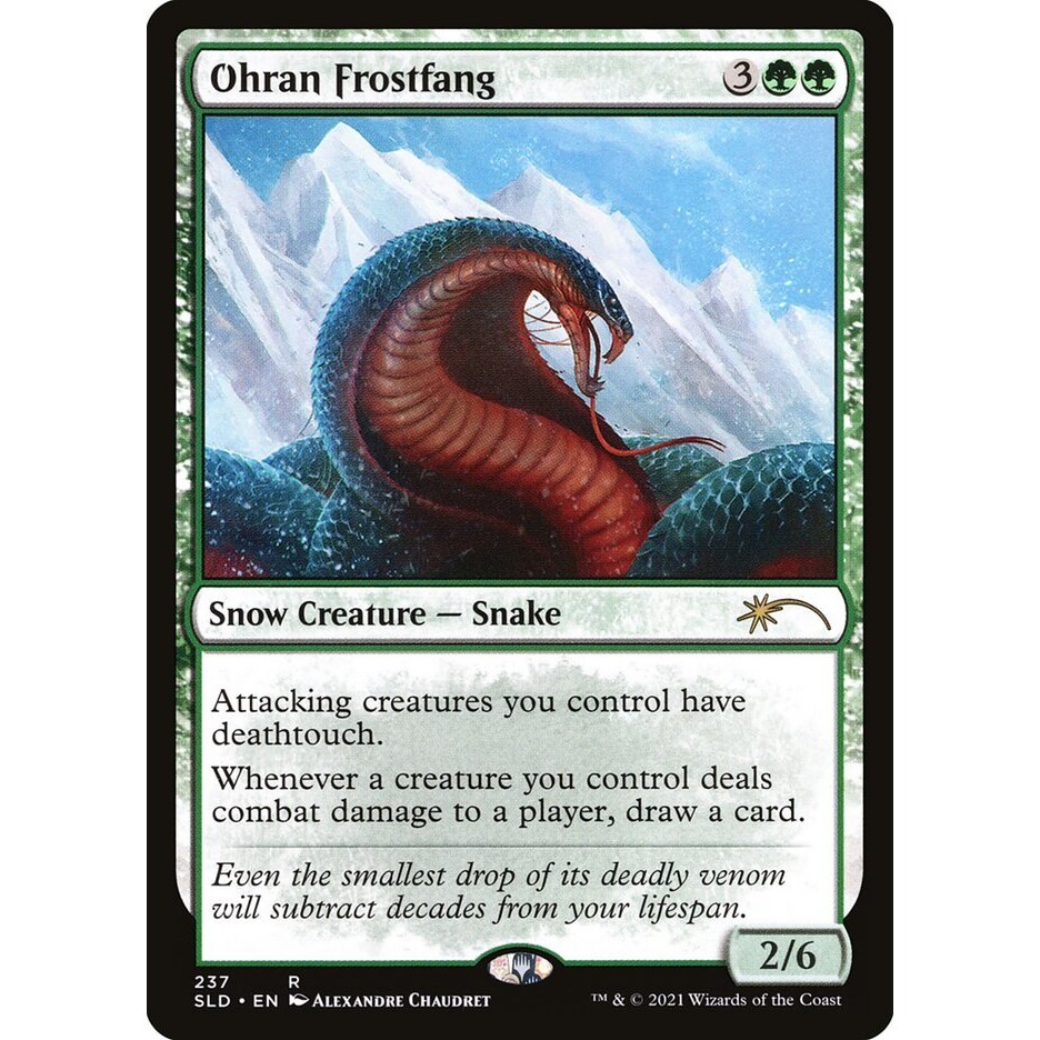 MTG Proxy Card - Ohran Frostfang | Secret Lair Drop (SLD) | Shopee Malaysia