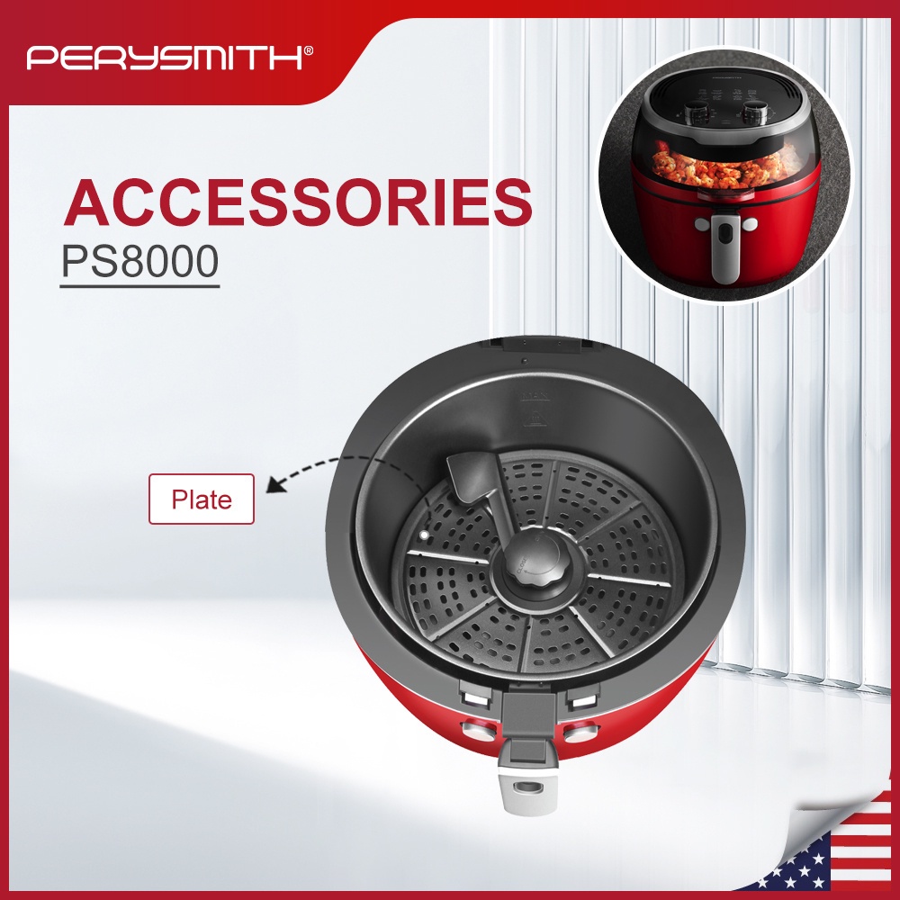 PerySmith PS8000 Dual Speed Air Fryer Accessories and Extra Parts (For ...