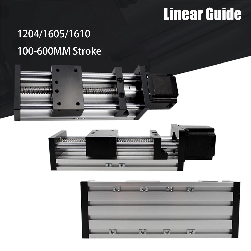 Electric Linear Rail Guide Ballscrew Slide Stage Precision Cross Slide ...