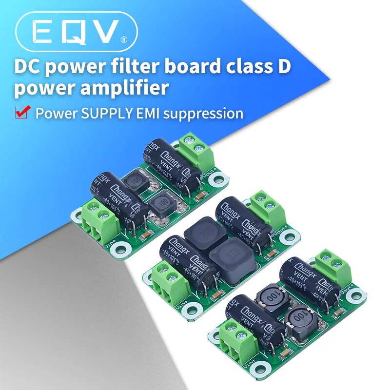 DC Power Filter Board 0-25V/0-50V 2A/3A/4A Class D Power Amplifier ...