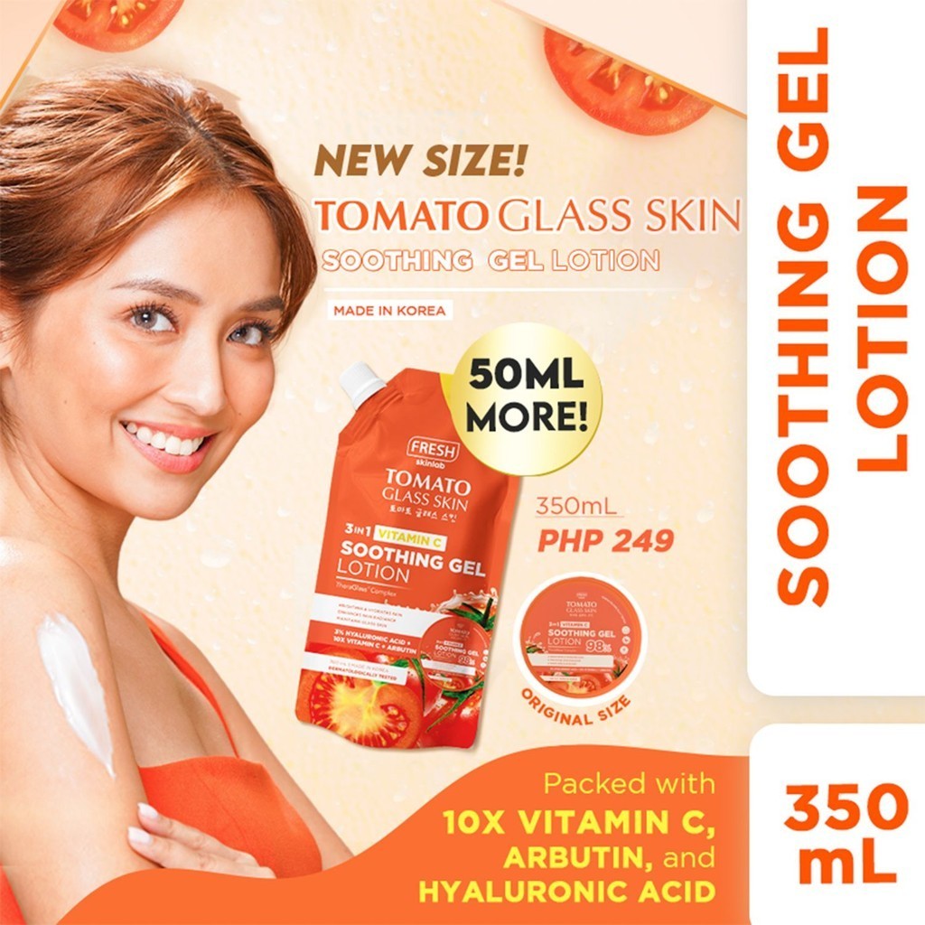 Fresh Skinlab Tomato Glass Skin 3 in 1 Vitamin Soothing Gel Lotion ...