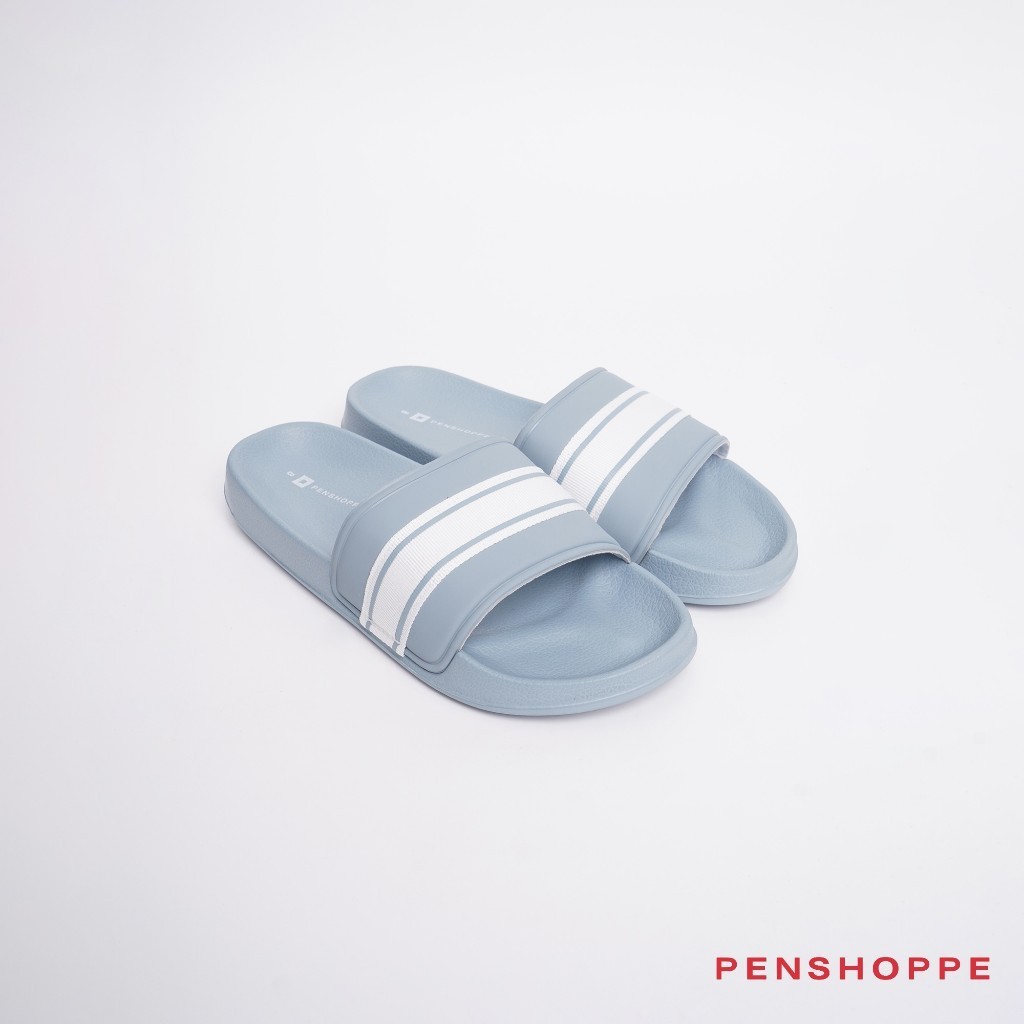 Penshoppe One Band Slides Slippers With Nylon Taping For Women (Blue ...