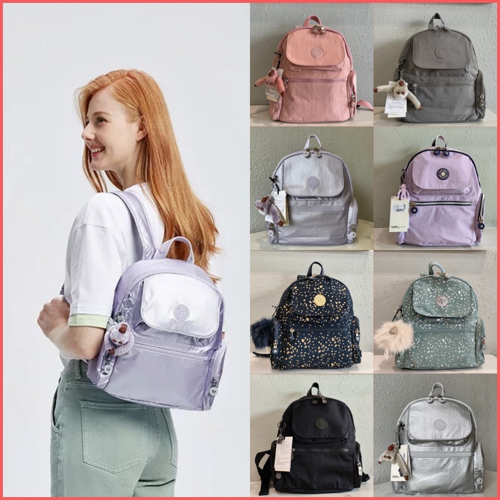 Kipling women's medium backpack student leisure schoolbag MATTA K14190 ...