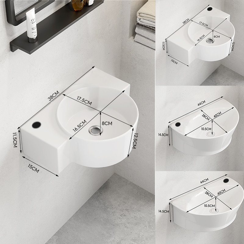 Ceramic Counter Wall Lavatory Corner Basin Wall hung/Ceramic Corner ...