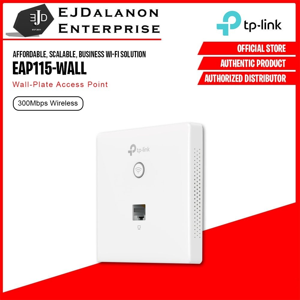 TP-Link Eap115-Wall 300Mbps Wireless N Wall-Plate Access Point Eap115 ...
