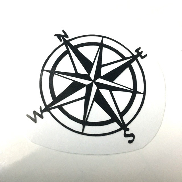 Compass Decals/Vinyl sticker for Motorcycle Car, Tumbler and Laptop ...