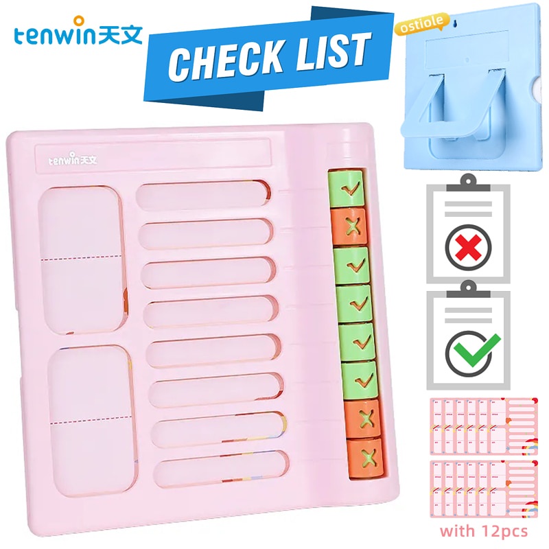 Tenwin Portable Memo Checklist Board for To Do List Planner Wall ...
